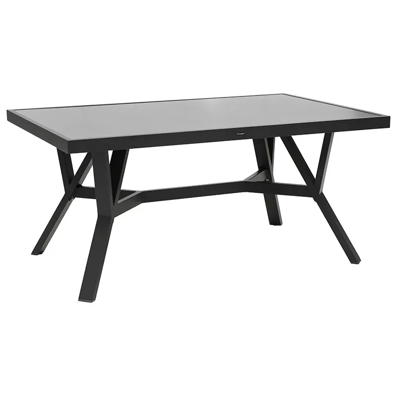 Samvaro pöytä 90x140 cm lasilevy mukana Antrasiitti Brafab | Osta ...